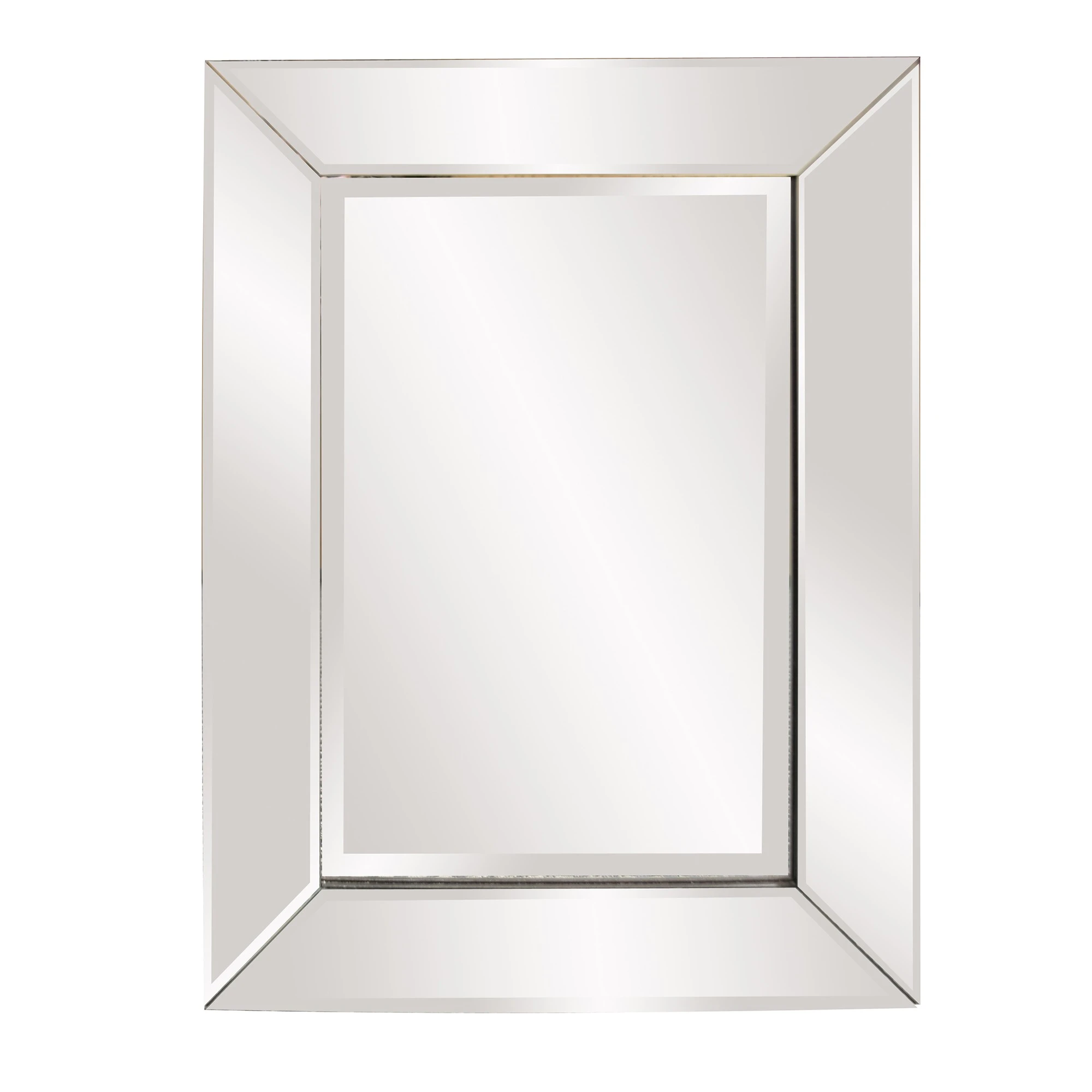 24" Clear Beveled Edge Frame Accent Mirror - House Tipster