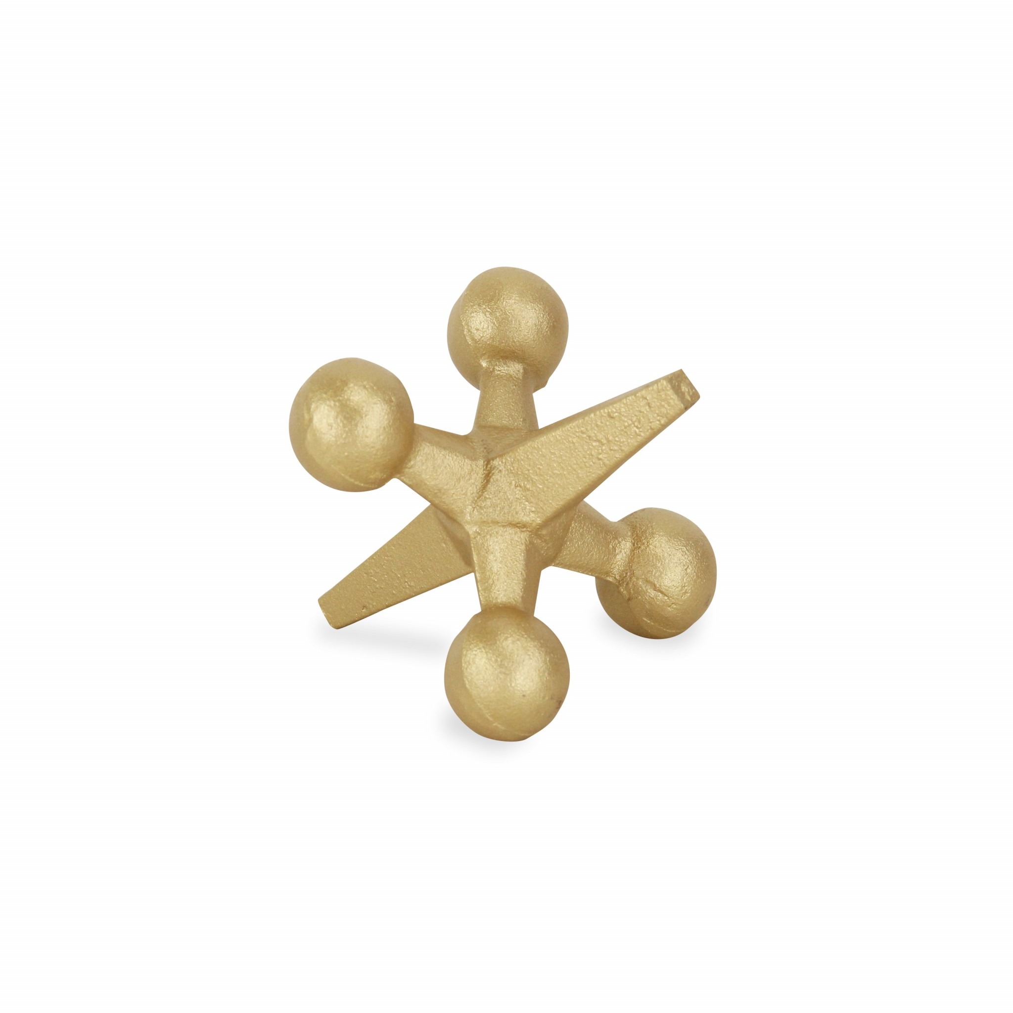 Petite Gold Jack Shaped Decorative Sculpture - House Tipster