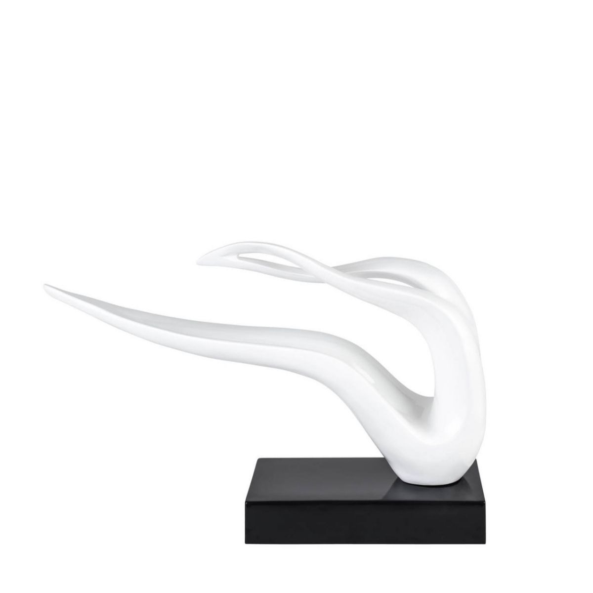 White Abstract Wavy Sculpture - House Tipster