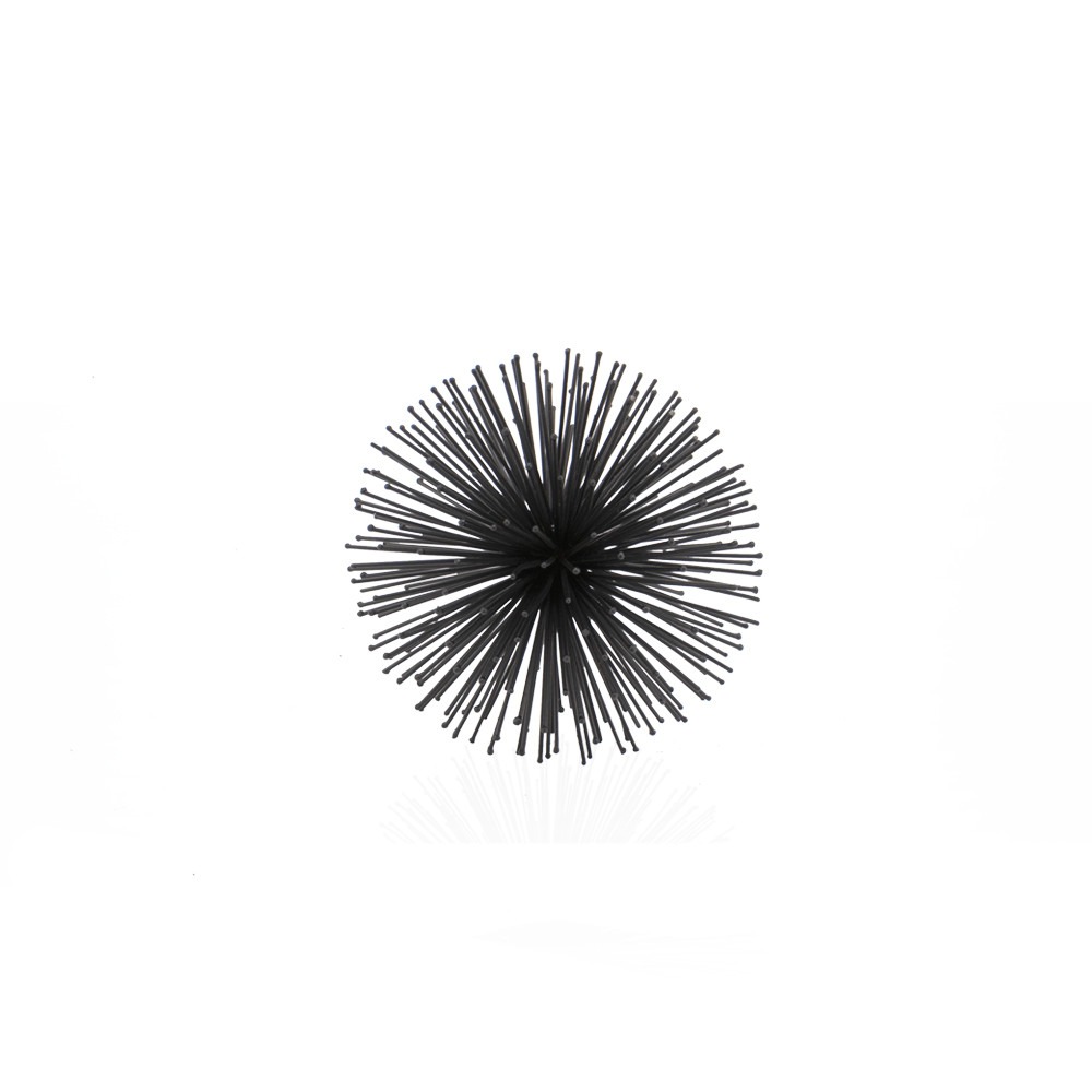 6" Black Metal Spiky Sphere - House Tipster