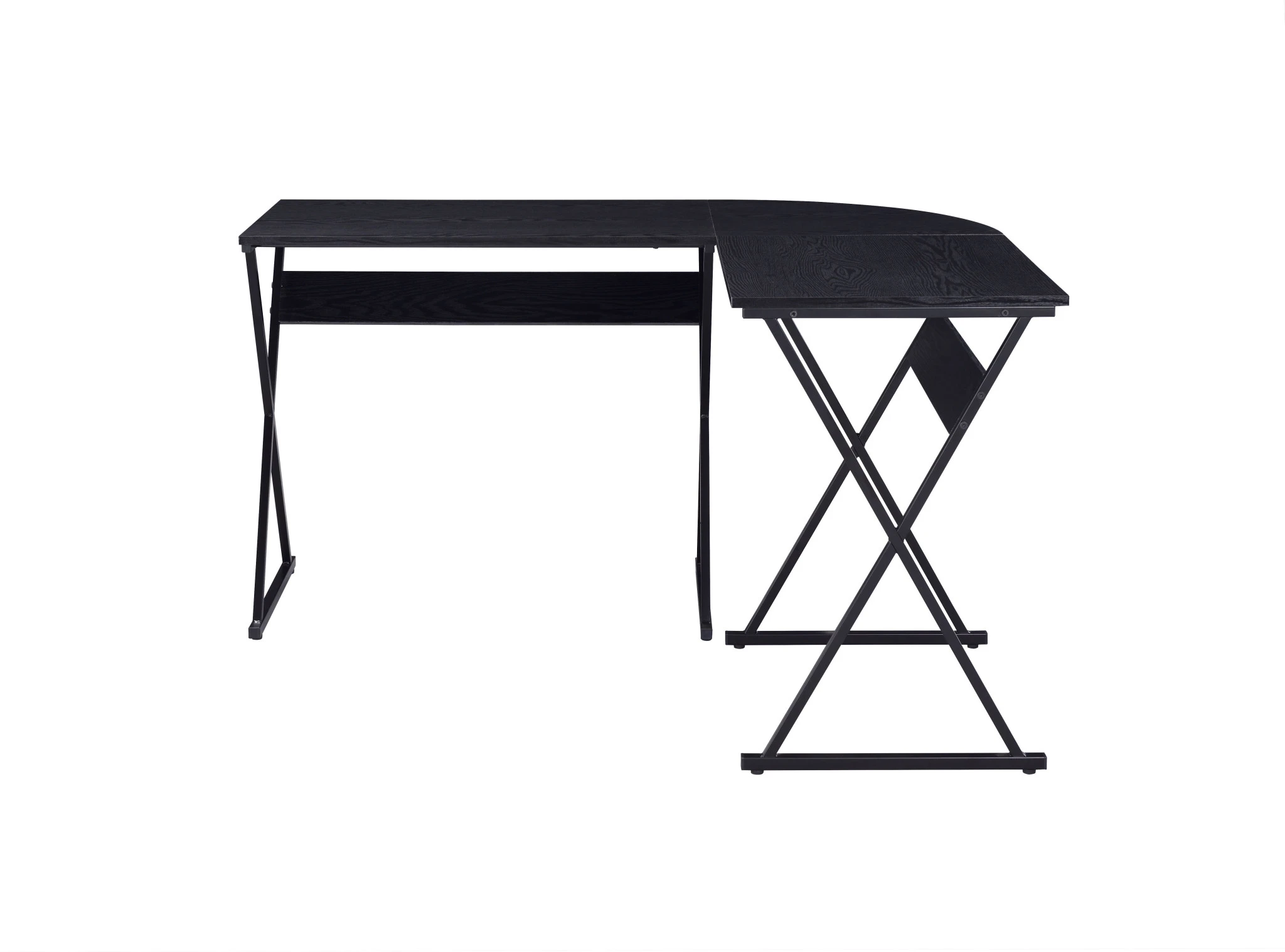 50" Black L Shape Writing Desk - House Tipster