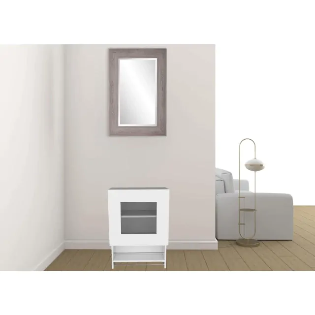 20 White Wall mounted Accent Cabinet With One Shelf