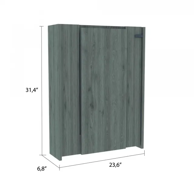 24 Light Gray Floating desk