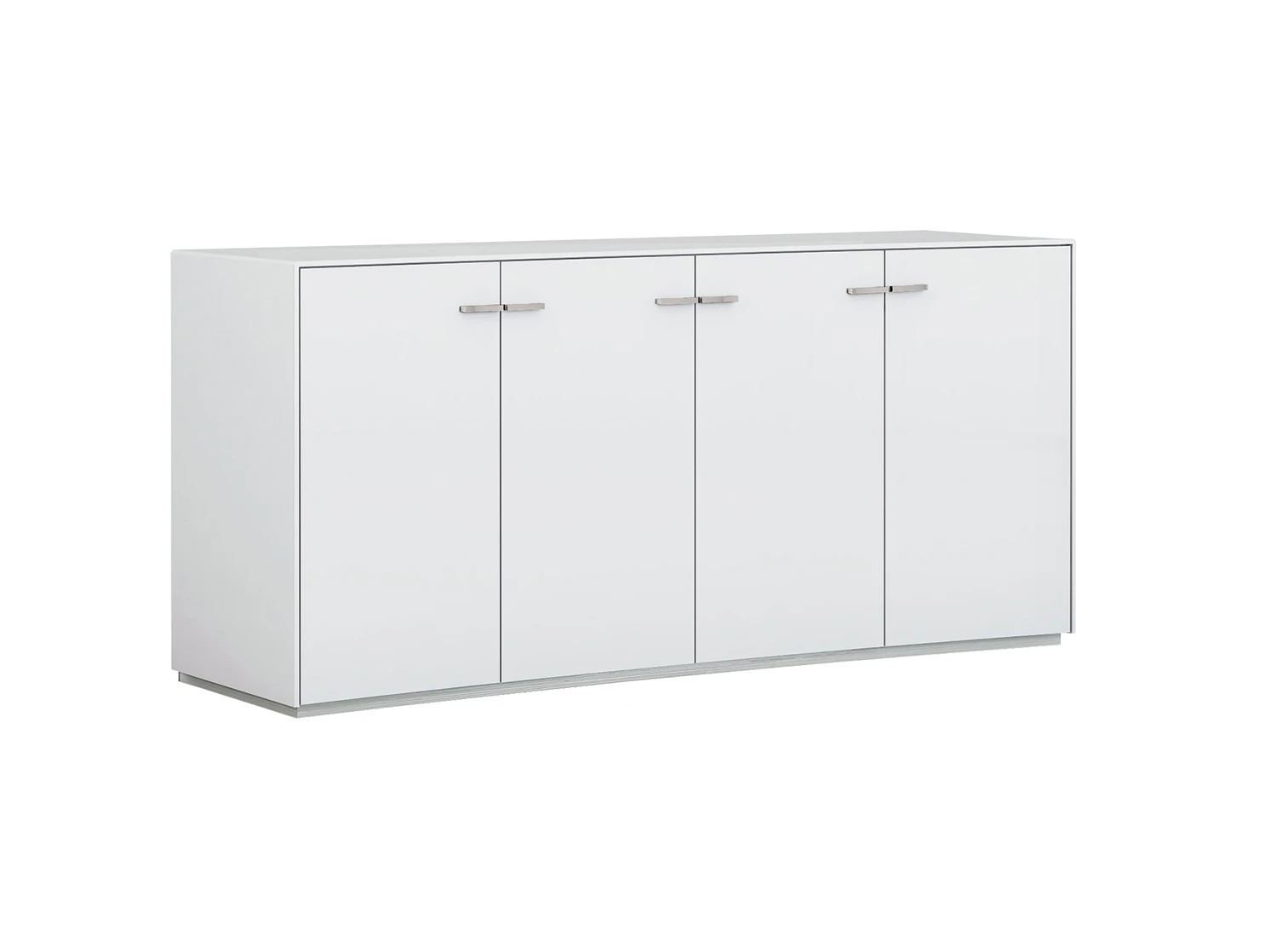 72" White Buffet Table with Four Doors - House Tipster